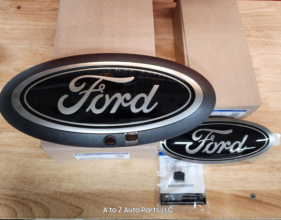 NEW 2023-2024 Ford F250,F350 Super Duty Black/Smoke Grille &T/Gate ...