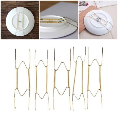 Wall Display Plate Dish Spring Hanger Holder Hangers Mount Securing ...