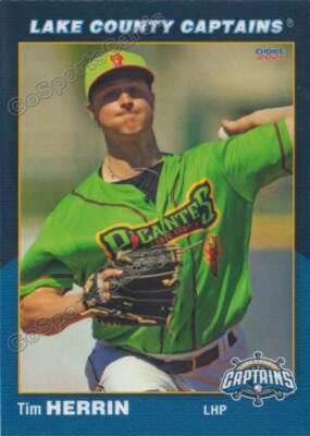 2021 Lake County Captains Tim Herrin RC Rookie Cleveland Indians | eBay