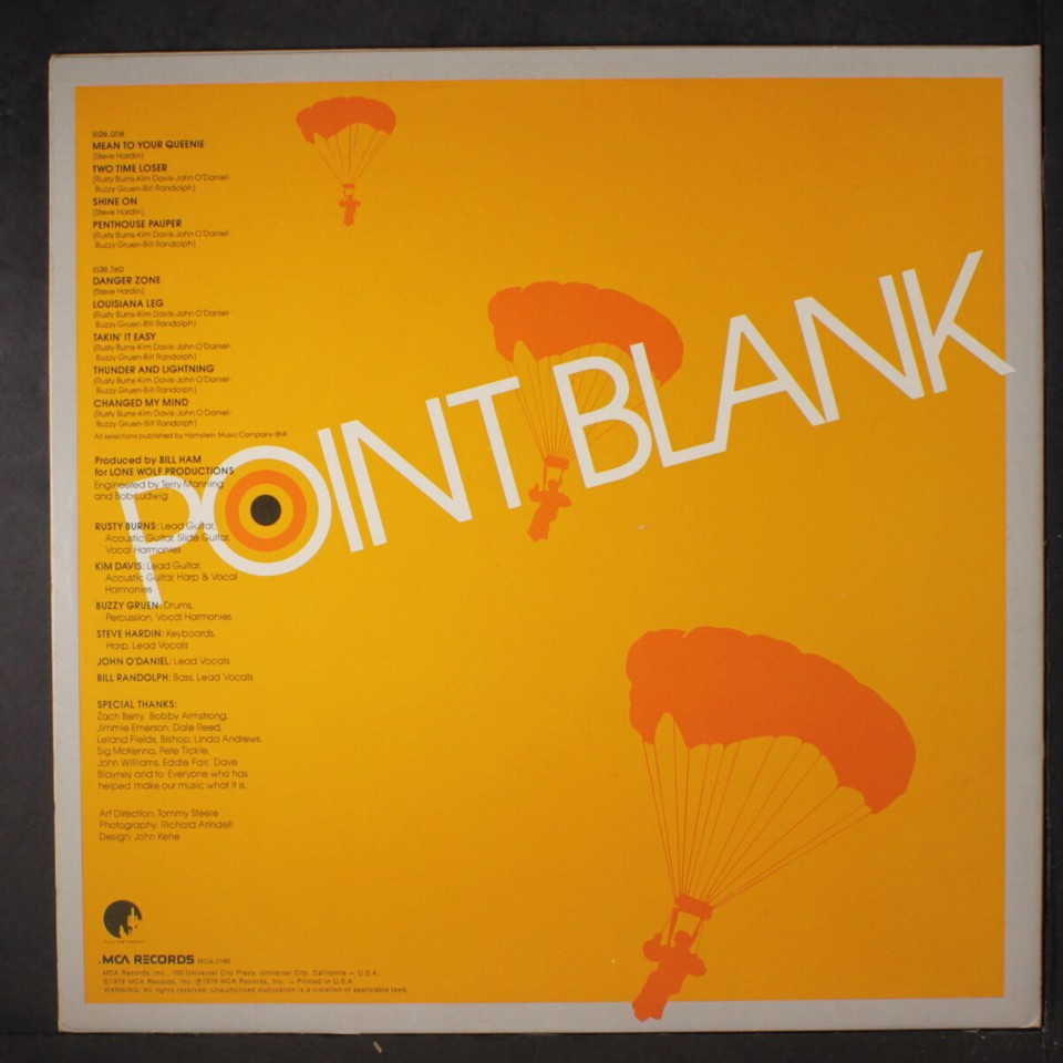 POINT BLANK: airplay MCA Records 12" LP 33 RPM | eBay