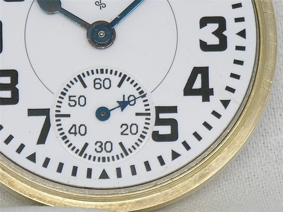 VINTAGE 16S ELGIN 571 BW RAYMOND 10K GOLD FILL RAILROAD POCKET WATCH ...