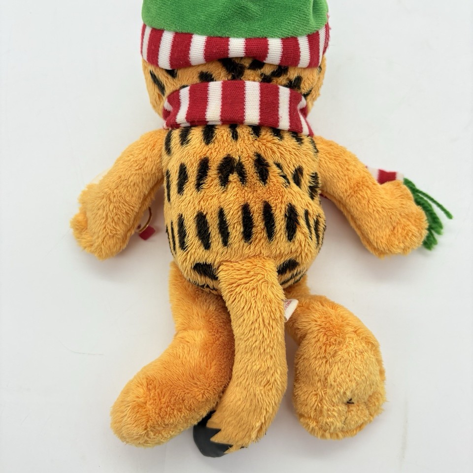Garfield Ty Beanie Baby Plush Garfield The Cat Season's Greetings Xmas ...