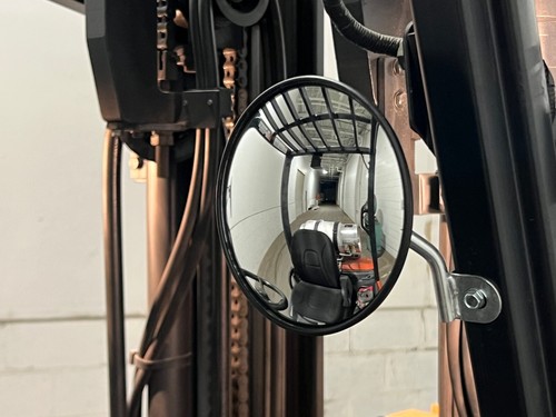 Universal Rear or Side View Mirror, 6" Round Spot, for Forklifts w ...