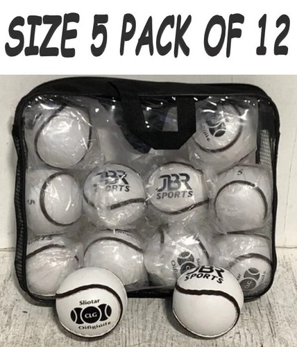 12 SLIOTAR GAA HURLING BALLS NEW SLIOTAR GAELIC SPORT HURLEY SIZE 5 ...