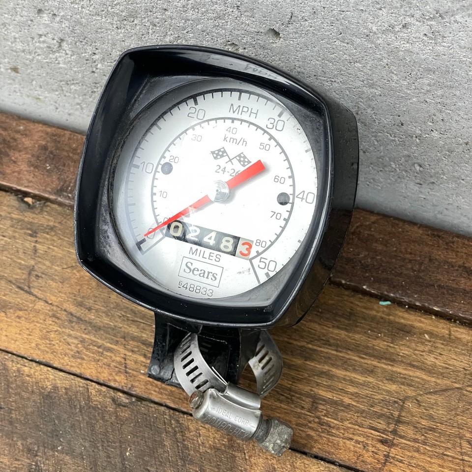 Vintage Sears Bike Speedometer Muscle Bike BMX Cruiser 1960s 1970s ...