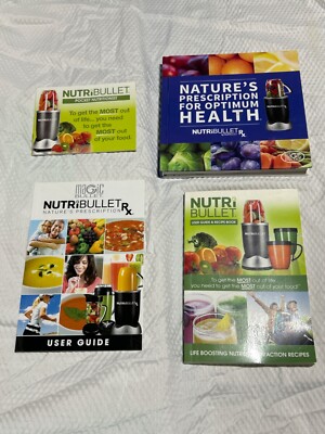 Nutribullet Recipe Book & User Guide, pocket nutritionist and hardcover ...