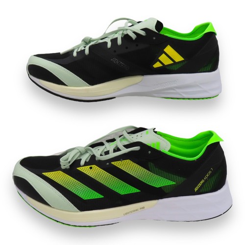 Adidas ADIZERO ADIOS 7 Men’s RUNNING SHOES Size 10 Black/Green GY8409 ...