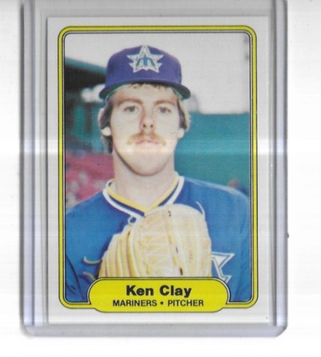 1982 Fleer #508 Ken Clay Seattle Mariners | eBay