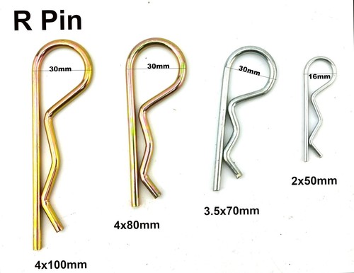4mm Dia. Hitch R Pin Clips Hardware Tool Lynch Linch Pins Lock ...