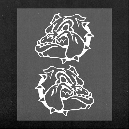 White Bulldog Stickers 14 X 16 Cm | eBay