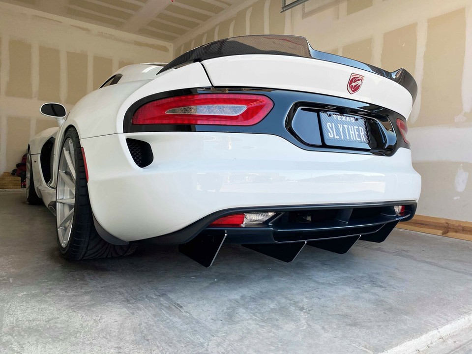 2013-2017 Dodge Viper ACR Style Diffuser Blade Kit GT GTS SRT TA Gen5 ...