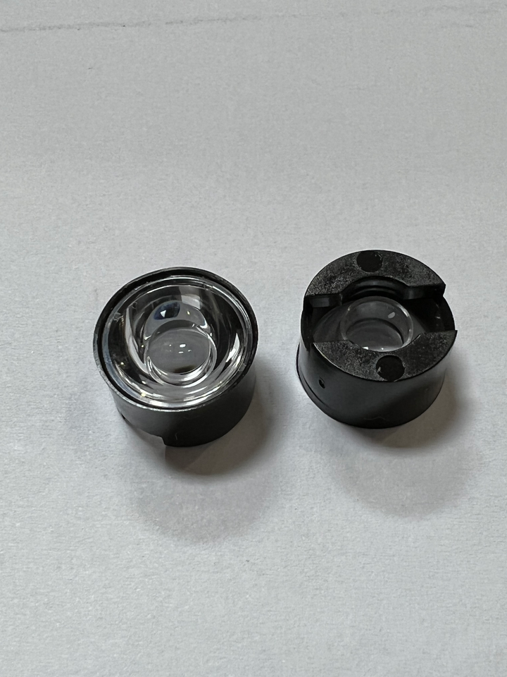 1W 3W 5W LED Lens 15mm 16mm 19mm 21mm 15/30/45/60/90/120 Degree Black ...