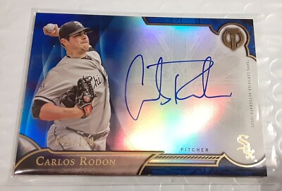 2016 Topps Tribute Tribute Auto Blue /150 Carlos Rodon #TA-CR Auto | eBay