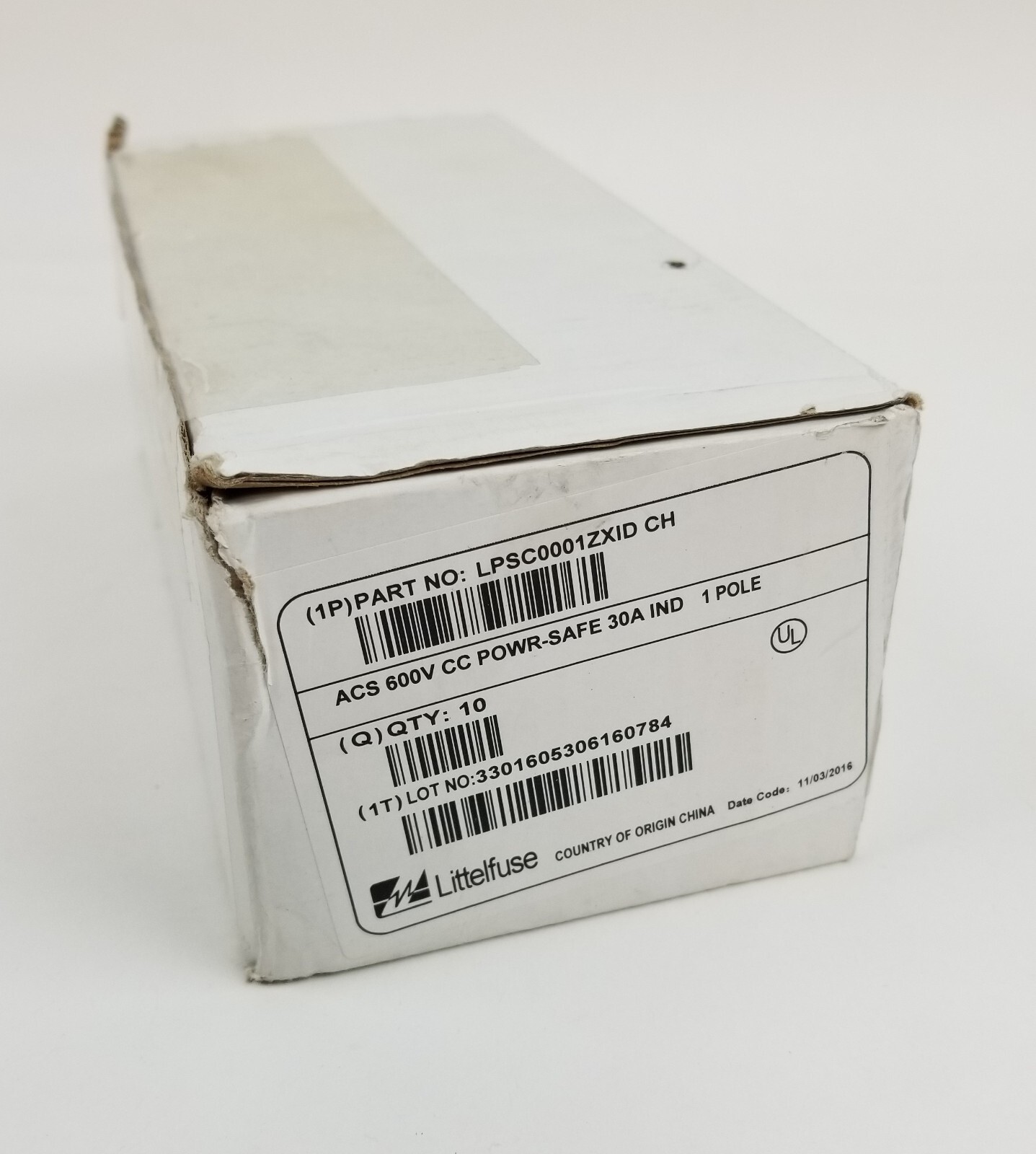 10pc Littelfuse LPSC0001ZXID Fuse Holder 30 A 600V 1 Circuit Cartridge ...