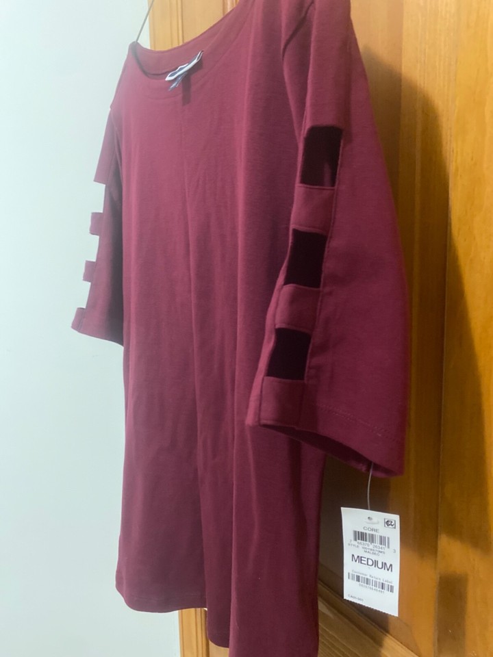 Blouse, Size Medium, New with Tags, Malbec Color, Never worn, See ...