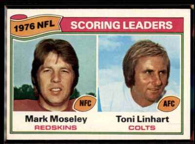 1977 Topps Mark Moseley/Toni Linhart Washington Redskins/Baltimore ...