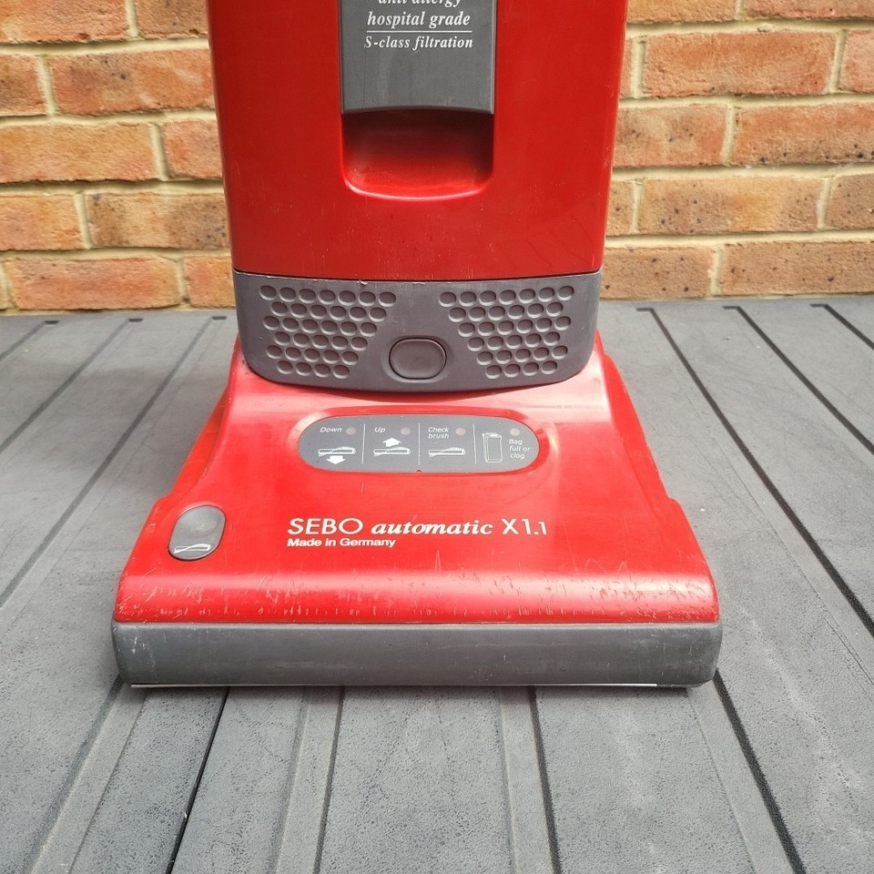 Sebo Automatic X1.1 Upright Vacuum Cleaner Red - Tested And Working ...