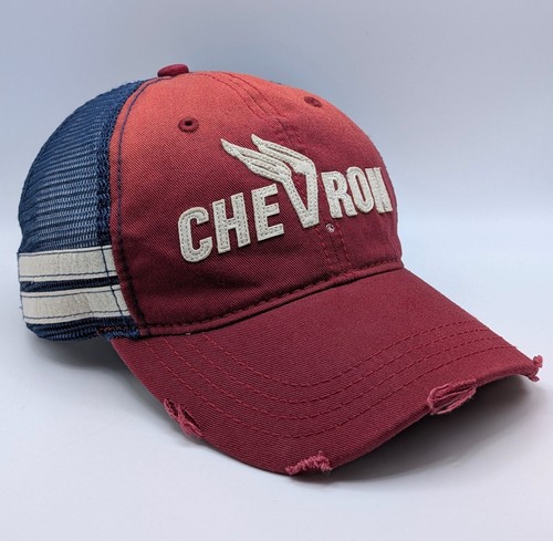 Chevron Cap Hat Adult Trucker Mesh Back Snapback Gasoline Retro ...