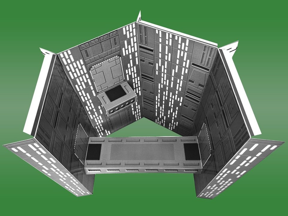 Death Star Chasm Backdrop Playset for 3.75 Star Wars Hasbro Kenner ...