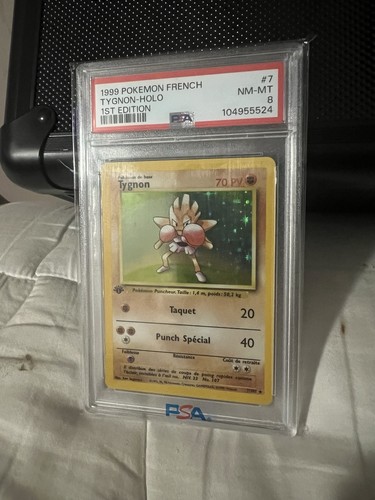 1999 Pokemon French 1st Edition Hitmonchan Tygnon #7 Psa 8 | eBay