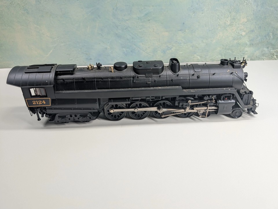MTH Premier 20-3130-1 O 4-8-4 T-1 Steam Engine Reading #2124 3 Rail PS2 ...