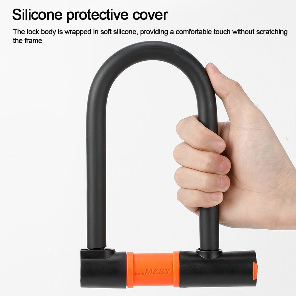 Dustproof U Shaped Bike Lock Anti-Theft Cycling Lock Bike Parking ...