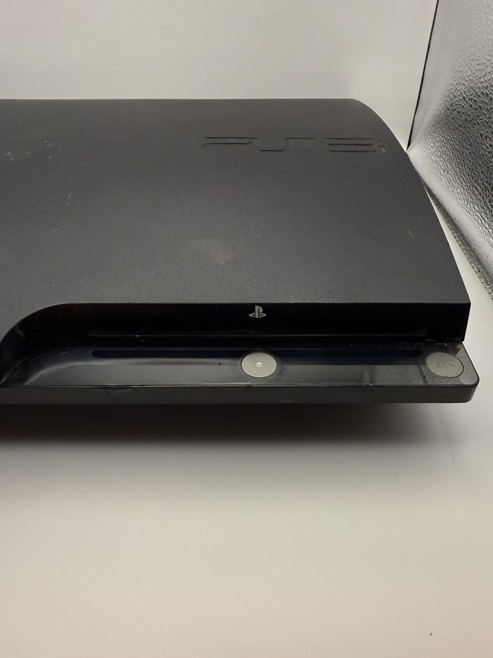 Sony PlayStation 3 PS3 Slim Black CECH-2001A Console *READ DESCRIPTION ...