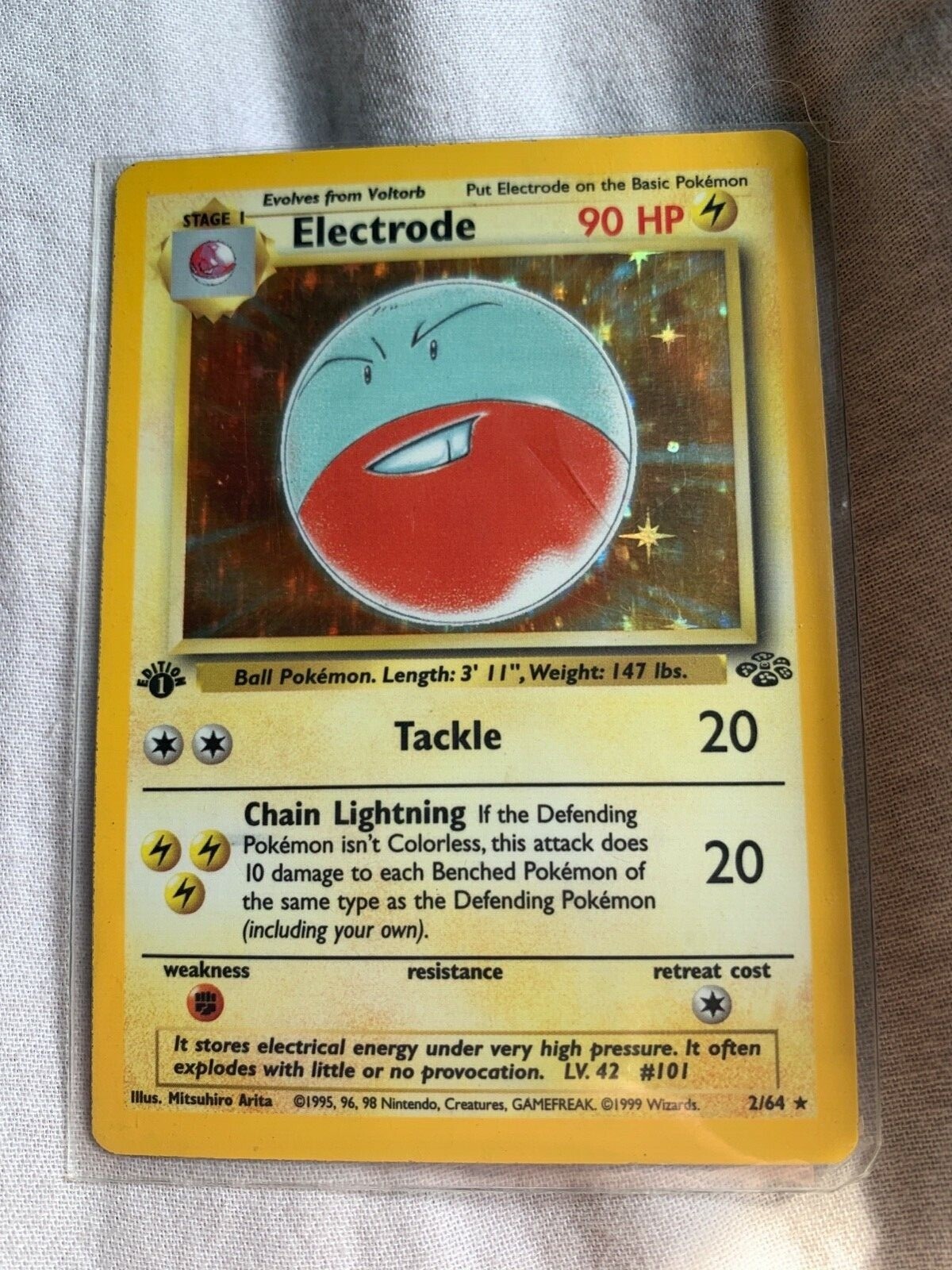 Pokemon Card Electrode first edition hologram | eBay