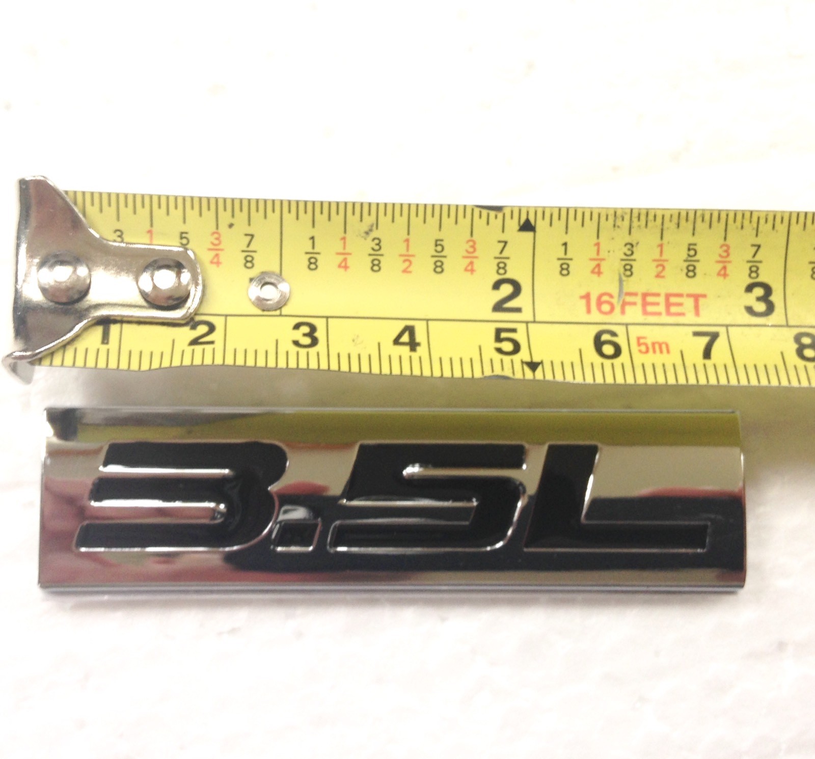 3.5L Metal New in Black and Chrome/Silver Emblem/Badge Car SUV Truck (3 ...