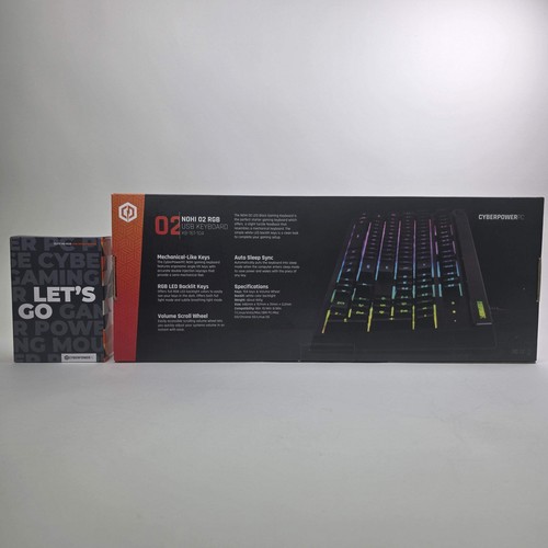 CyberPowerPC NOHI 02 KB-161-104 Black Wired RGB LED USB QWERTY Gaming ...