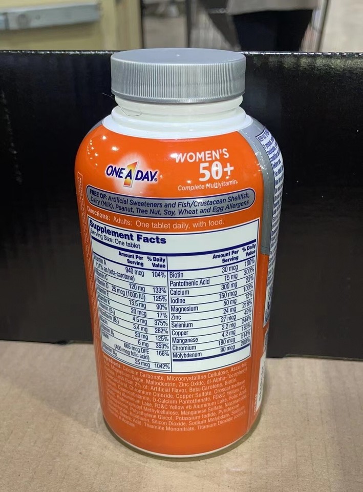 Brand NEW Bayer One A Day Women's 50+ Complete Multivitamin 300 Tablets ...