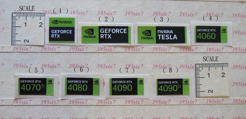 NVIDIA GEFORCE RTX STICKER 4060 4070 4080 4090 NVIDIA TESLA STICKER | eBay