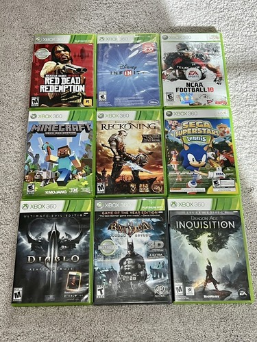 Lot of 9 Untested Xbox 360 Games (Good to Very good condition) Read ...