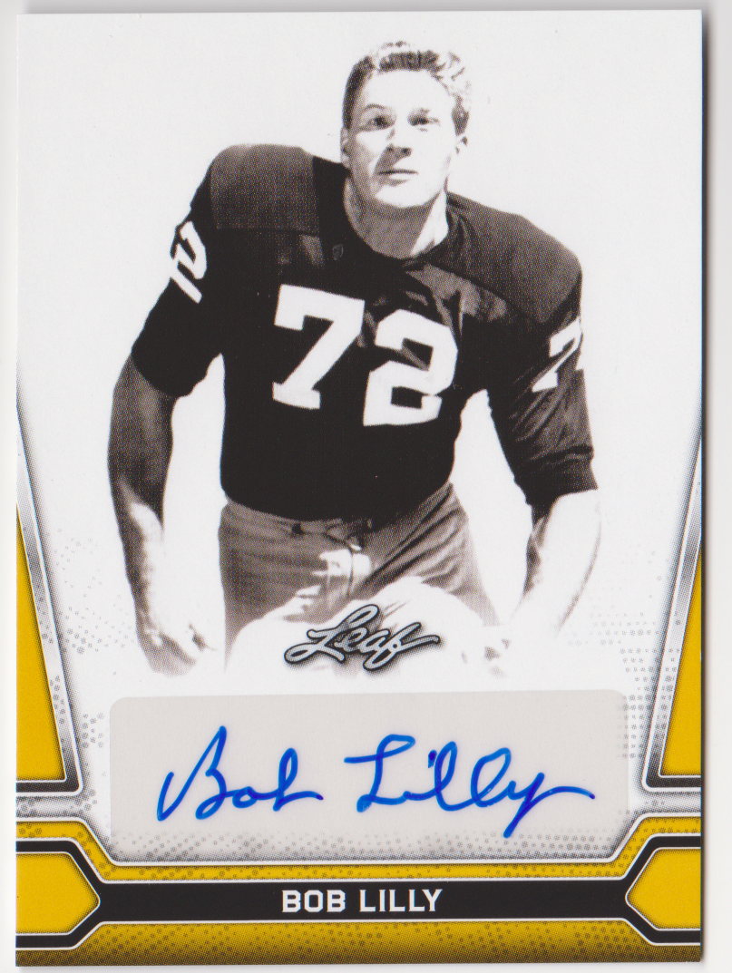 Bob Lilly SP Gold Autograph 2021 Leaf Football "Mr. Cowboy" #BA-BL2 | eBay
