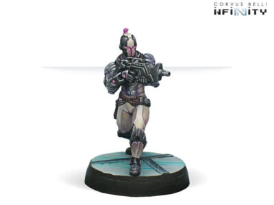 INFINITY Assembled Myrmidon Combi Rifle Myrmidons Aleph Corvus Belli ...