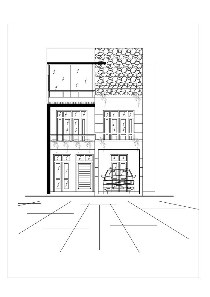 Modern House Plan Box Type 3D images DWG CAD File And PDF For Blueprint ...