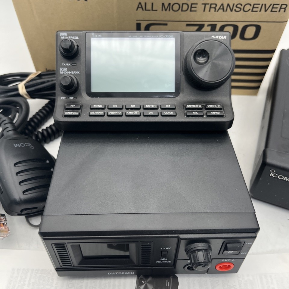 Icom IC-7100 Ham Radio 100W HF/VHF/UHF All Mode Mobile Transceiver ...