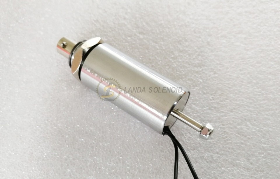 10mm Stroke Push Type Mini Tubular Solenoid TU2551 DC Electromagnet ...