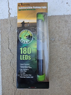 New Quarrow 180 LED Submersible Water Night Fishing Green Light 20' 12V ...