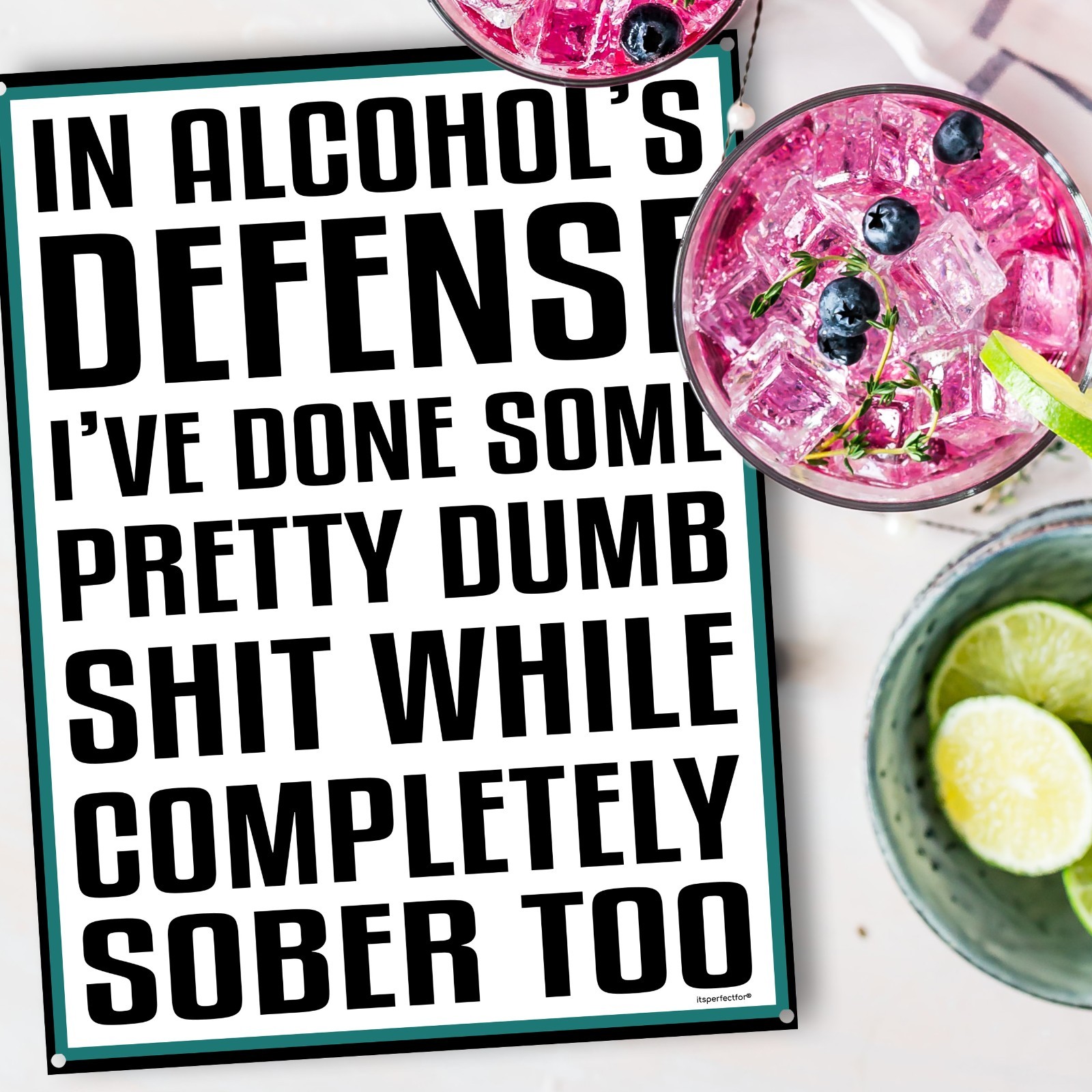 Funny Metal Drinking Sign, Pub Home Bar Man Cave Garage Shed Drunk Beer ...