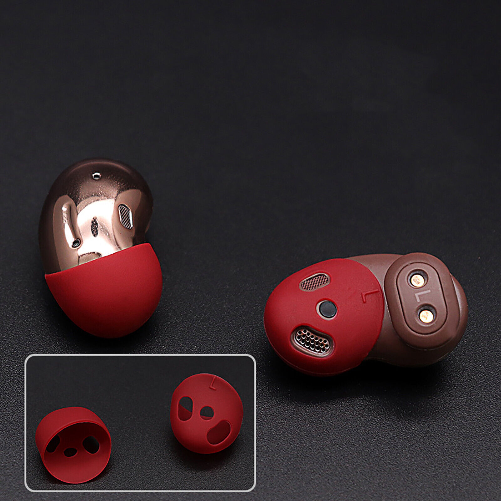 Silicone Eartips Earphone Caps for Samsung Galaxy Buds Live Bluetooth ...