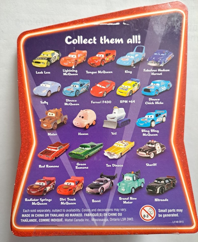 Vintage Disney Pixar Cars Supercharged RPM #64 Race Car New MOC | eBay