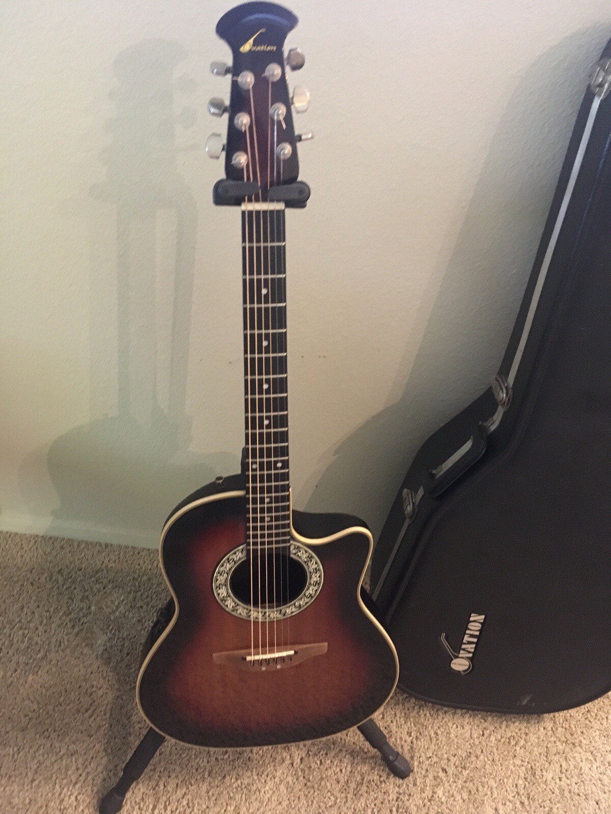 Ovation acoustic electric guitar model 4861 made in Korea 1989 ...