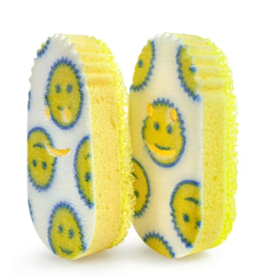 Scrub Daddy Dish Daddy Refill 2-Pack Sponge Flextexture Foam Long ...