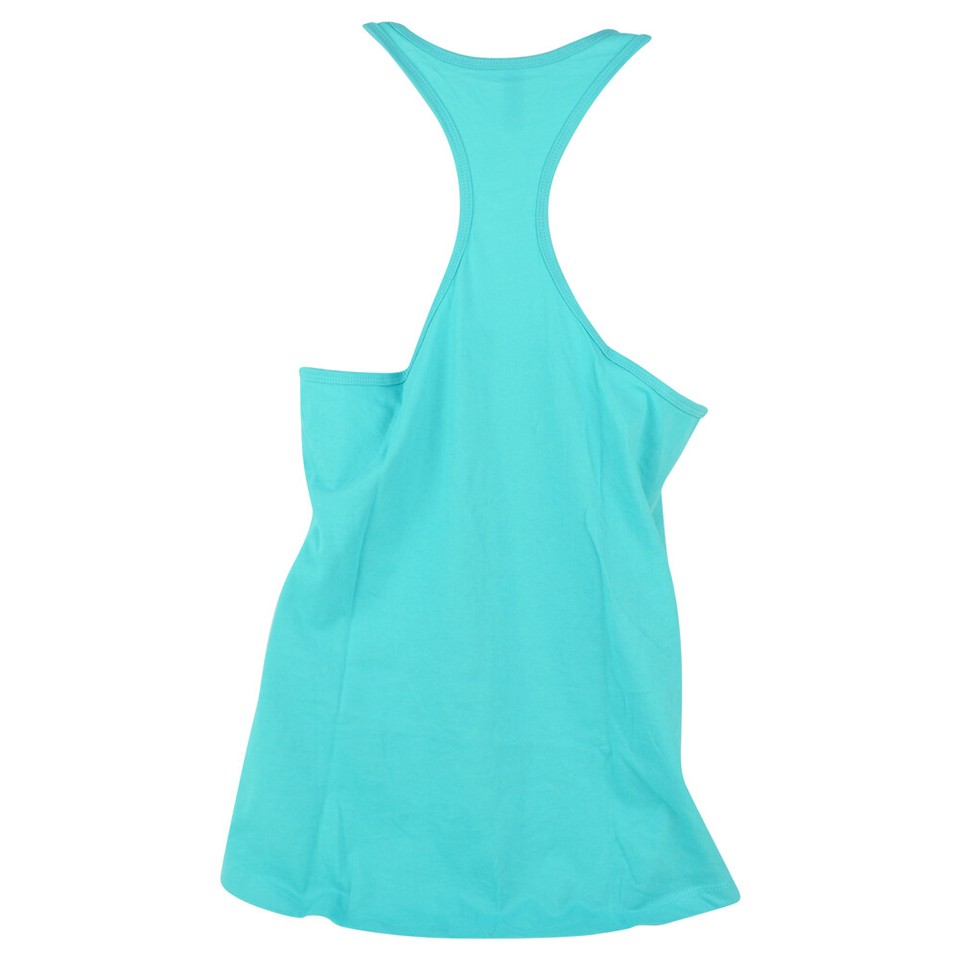 USA Powerlifting Weight Gym Aqua Tank Top No Sleeves Womens Ladies ...