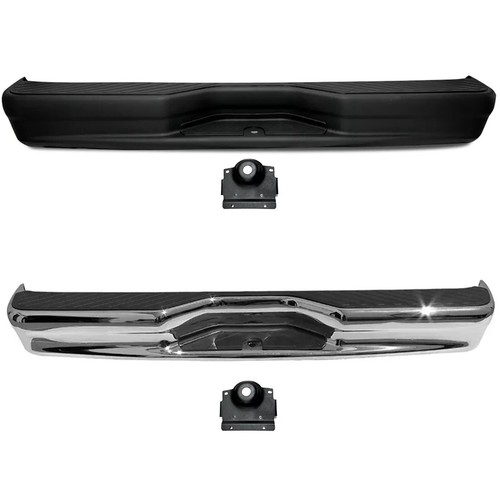 For 1992-2014 Ford Econoline Van Steel Rear Step Bumper Face Bar W/ Pad ...