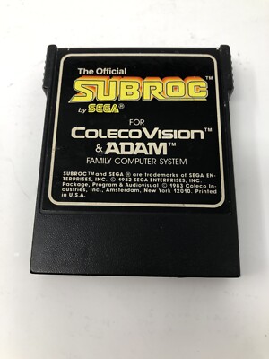 Subroc by Sega (ColecoVision, 1983) Coleco Vision & Adam | eBay