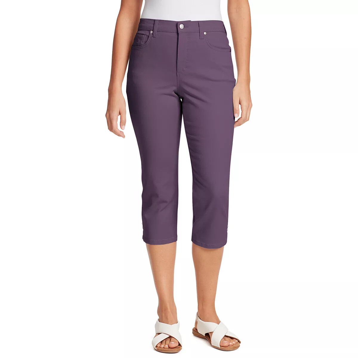 NWT Women's Gloria Vanderbilt Amanda Denim Capris Classic Rise 10 ...