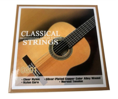 1, 2 or 3 Packs CLASSICAL GUITAR STRINGS SET OF 6 HIGH QUALITY NYLON ...
