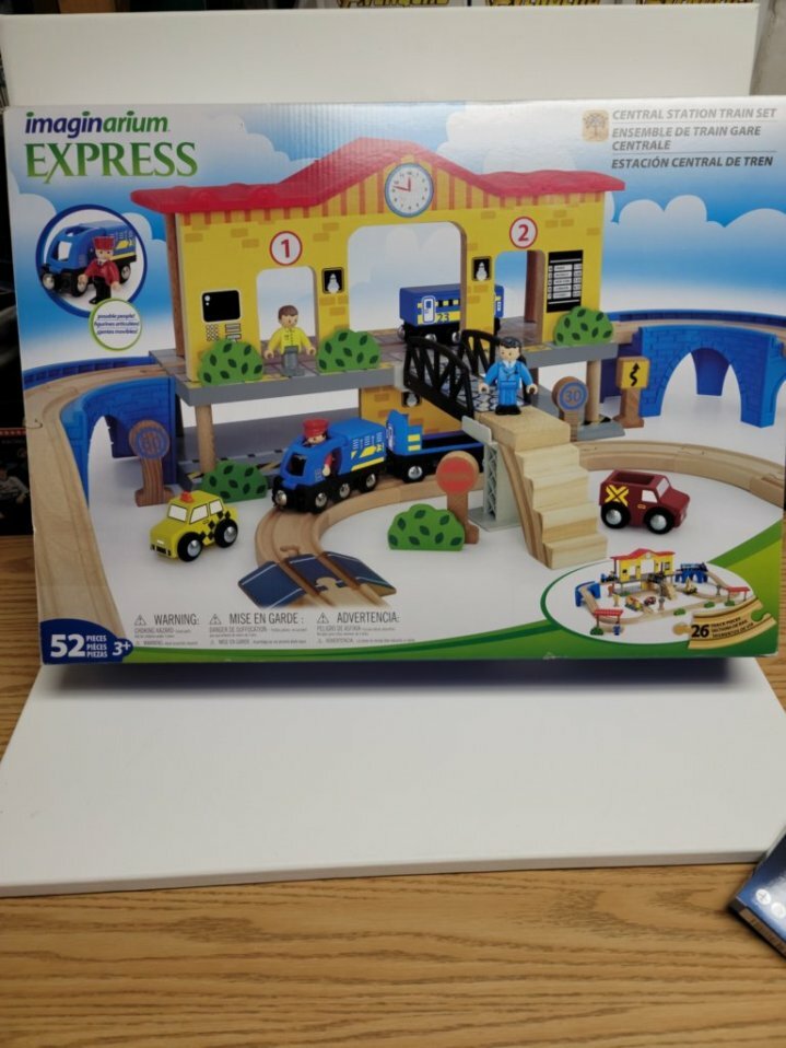 Imaginarium Express-Central Train Station-New Wooden Train- 3 Poseable ...